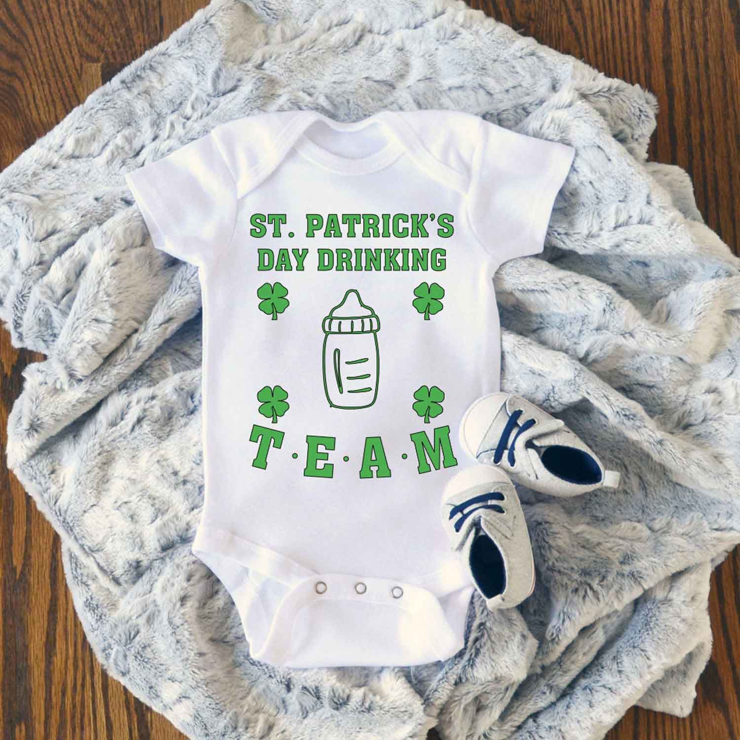 St Patrick's Day Drinking Team Baby Onesie Funny | FEROLOS.COM St Patrick's Day Drinking Team Baby Onesie Funny | FEROLOS.COM