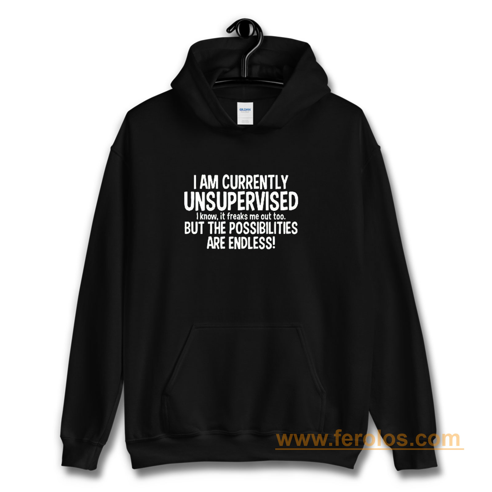 IM CURRENTLY UNSUPERVISED Hoodie | Ferolos IM CURRENTLY UNSUPERVISED Hoodie | Ferolos